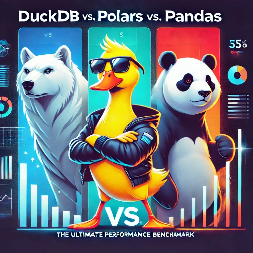 DuckDB vs. Polars vs. Pandas - The Ultimate Performance Benchmark. DuckDB vs. Polars vs. Pandas - The Ultimate Performance Benchmark.